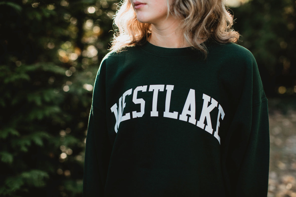 Westlake Varsity GREEN Crewneck – The Print Shop Home + Gift