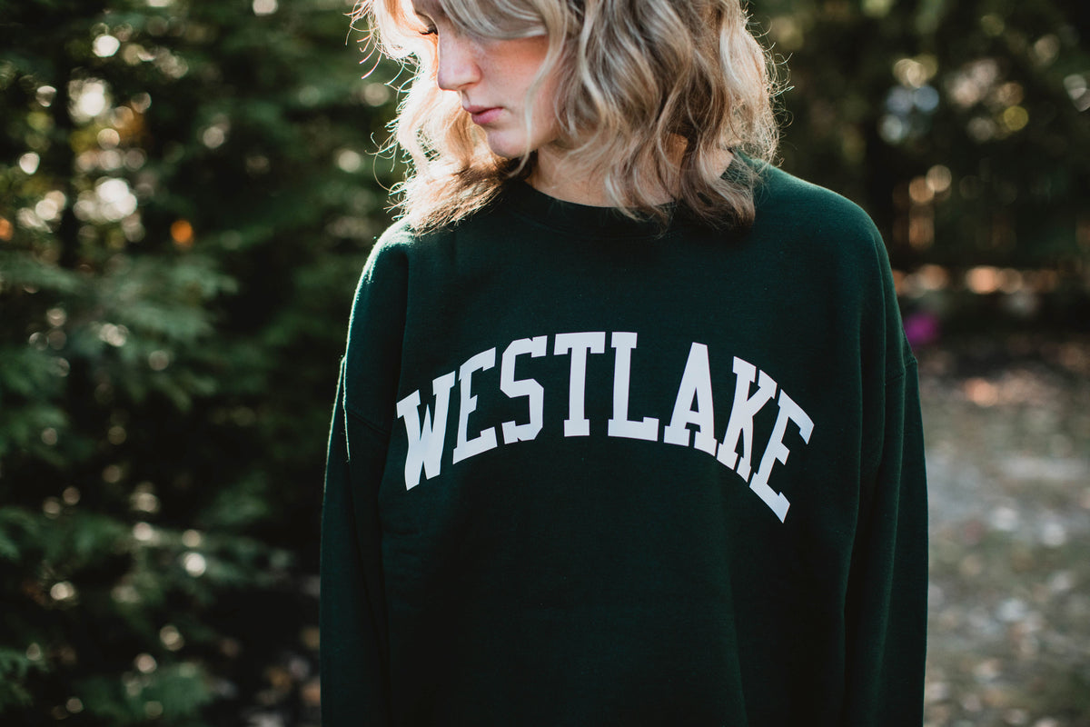 Westlake Varsity GREEN Crewneck – The Print Shop Home + Gift